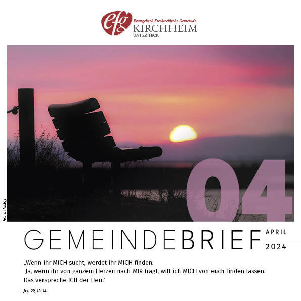 Gemeindebrief April 2024 » EFG Kirchheim
